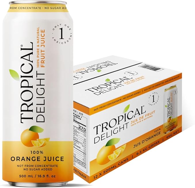 CLR - Tropical Delight - Juice - Orange - Cans