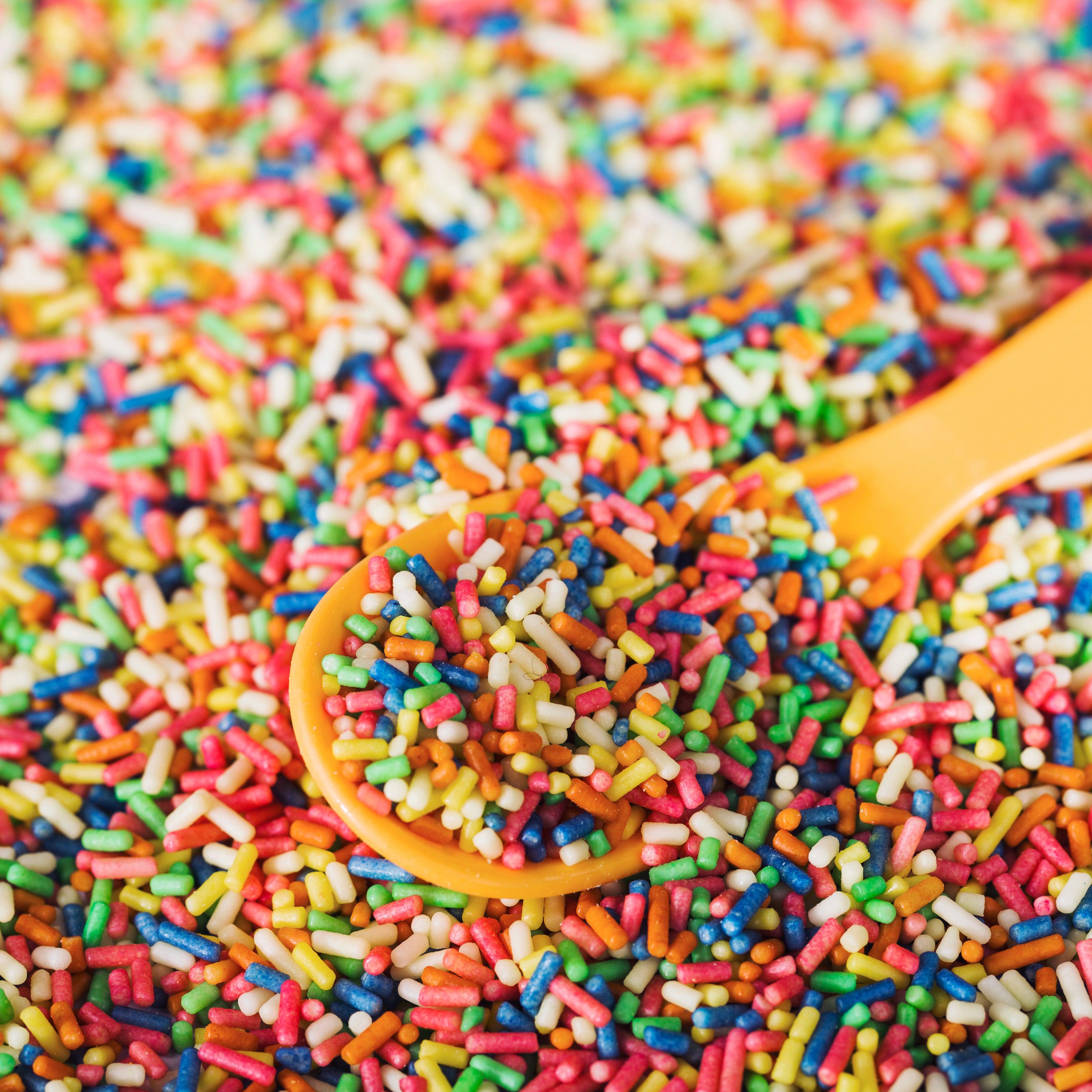 Rainbow Sprinkles Background