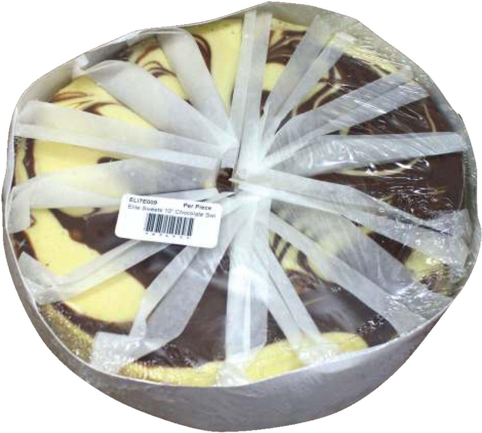 Elite Sweets - Cake - 10" Chocolate Swirl Cheesecake - Sliced