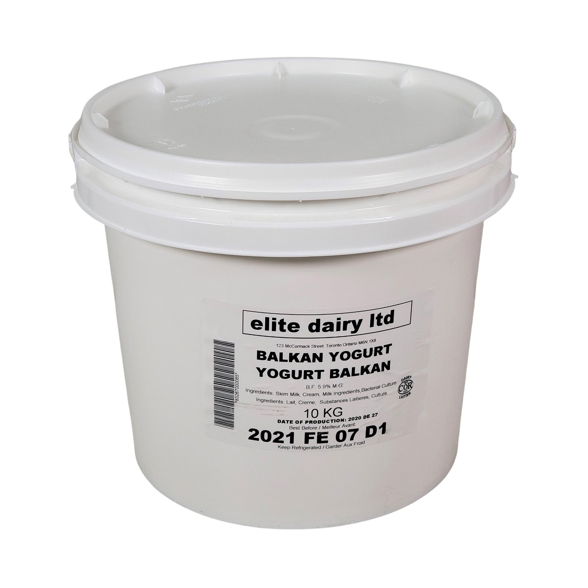 Bulk Pressed Yogurt Bucket at Wholesale Prices | Delivery in Ontario