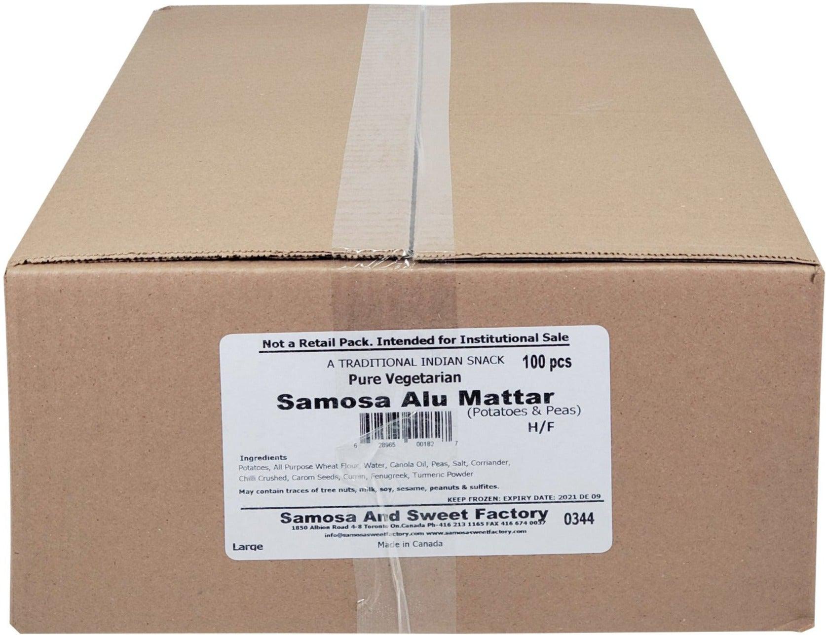 Samosa & Sweet Factory Bulk Frozen Samosa Large 100ct Box | We Deliver